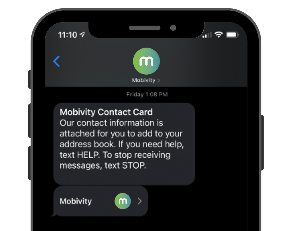 Mobivity Introduces Contact Card to Text Message Marketing Solution